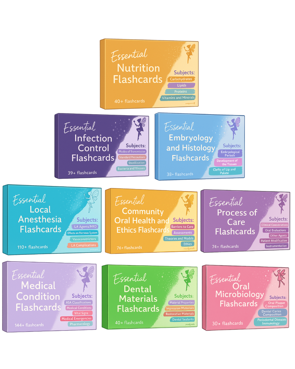 Dental Hygiene School Flashcard Bundle – Tooth Fairy RDH